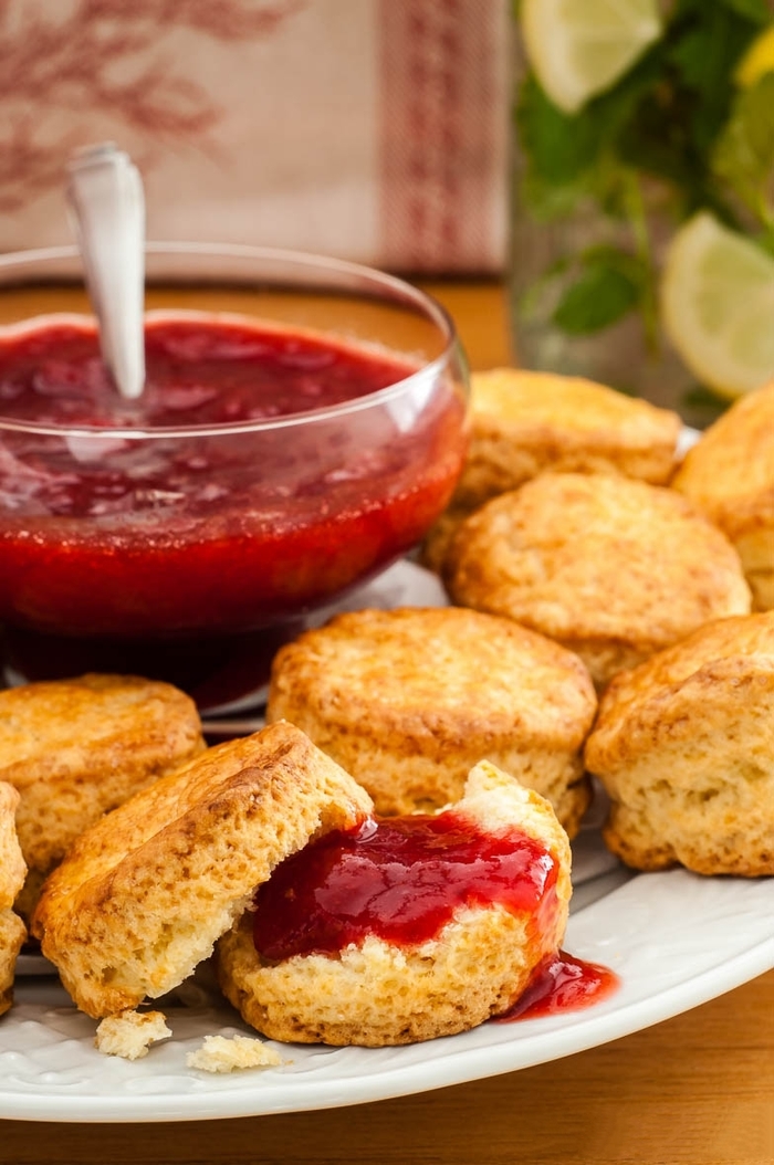 Classic Scones With Jam - Kitchen Cookbook