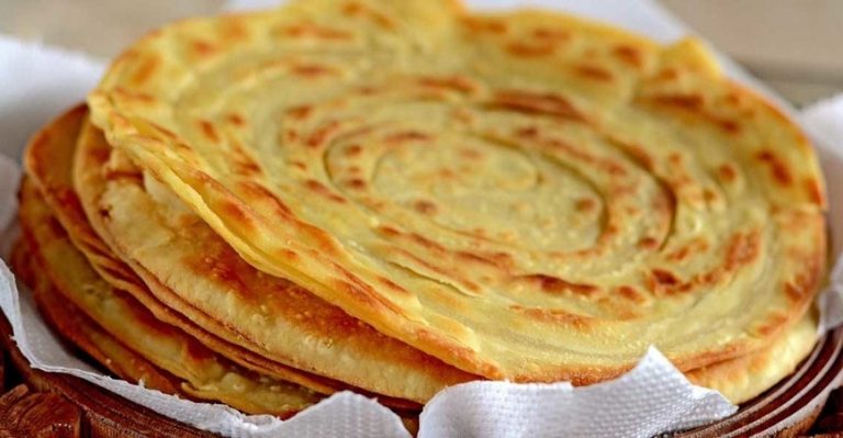 Lachha Paratha Recipe - Kitchen Cookbook