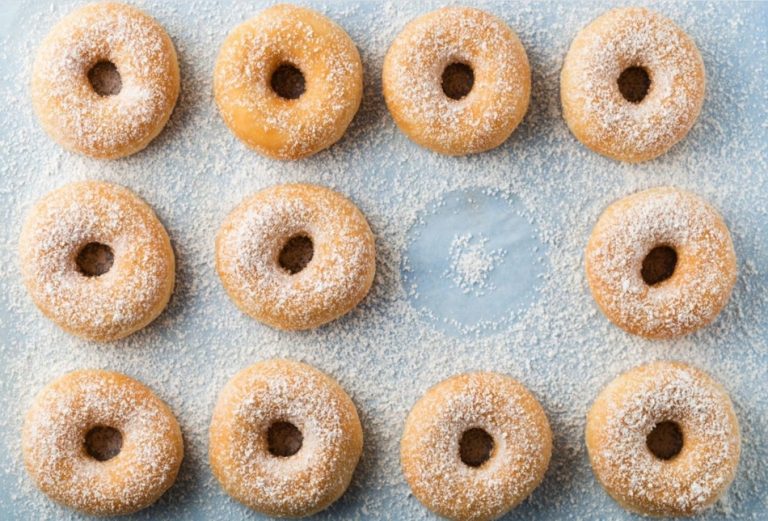 2 Ingredient Mini Fluffy Donuts - Kitchen Cookbook