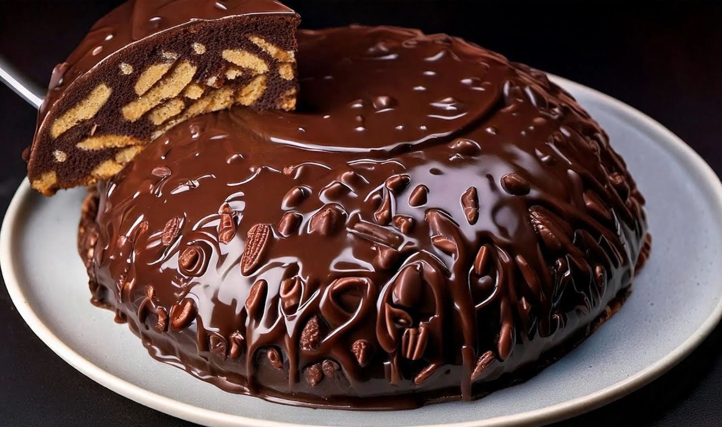 Chocolate Mosaic Dome Cake - Kitchen Cookbook