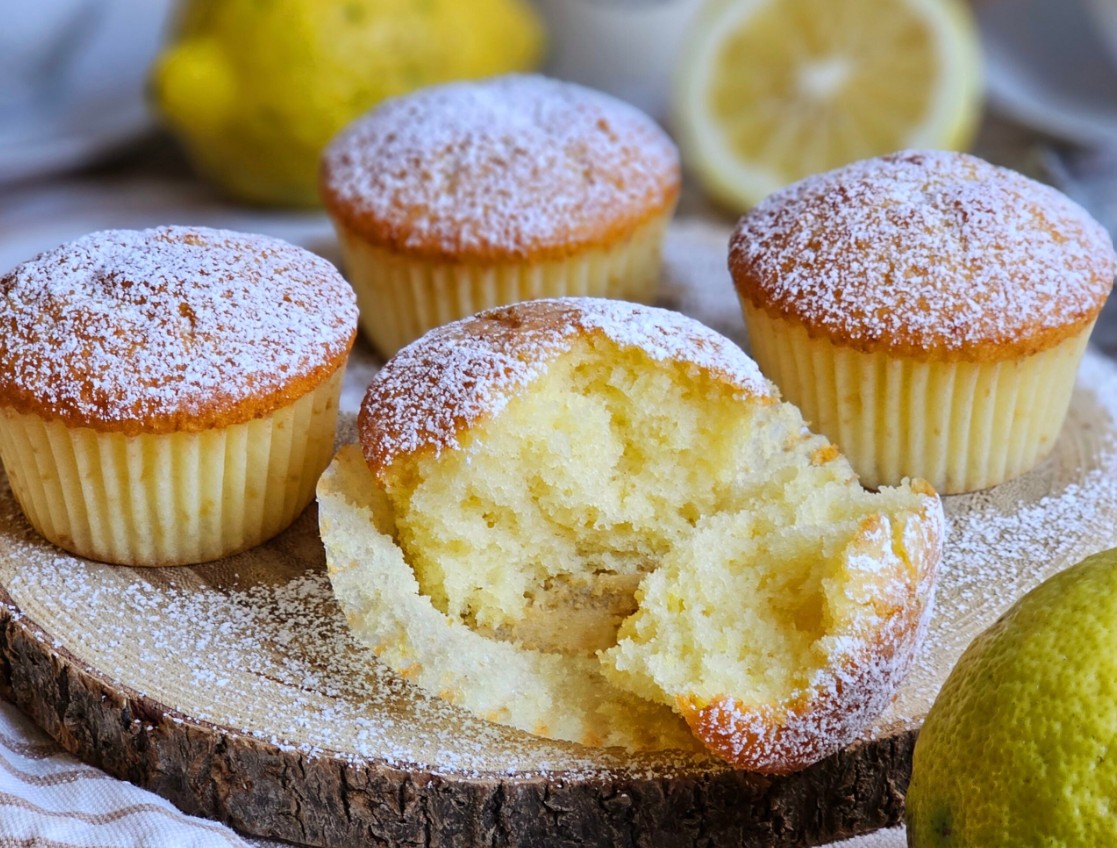 Lemon and Yogurt Muffin Cupcakes - Kitchen Cookbook