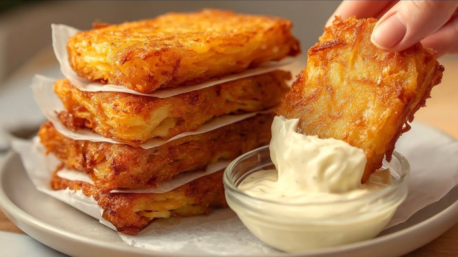 Homemade Crispy Hash Browns - Kitchen Cookbook